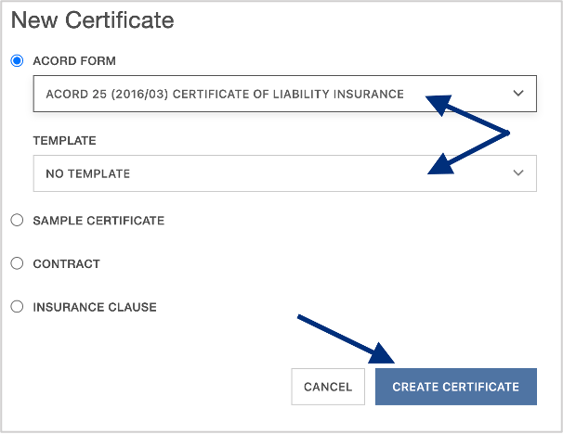 Blank ACORD Form | COI Template